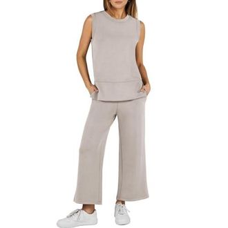 Generic Ensembles de v&ecirc;tements de d&eacute;tente pour femmes deux hauts d&eacute;contract&eacute;s &agrave; manches longues et pantalon long imprim&eacute; v&ecirc;tements de d&eacute;tente deux ensembles n