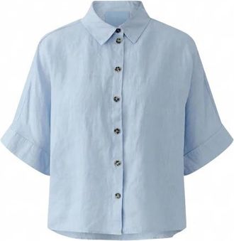 Oui Femme, Blouses et Chemises, Bleu, Taille: 38 FR Chemises