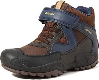 Geox Garçon J New Savage Boy B A Chaussures, Brown/Navy, 38 EU