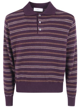 Dunst Sweater Collared Striped Sweater