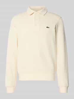 Lacoste Regular Fit Sweatshirt aus reiner Baumwolle