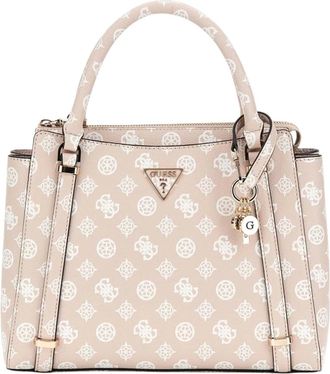 Guess Femme, Sacs, Beige, Taille: ONE Size Erica Satchel