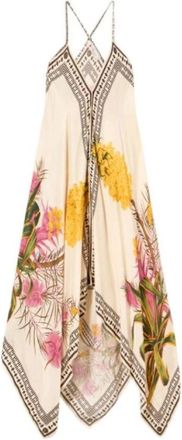 Blumarine Femme, Robes, Multicolore, Taille: 36 FR Long printed twill dress