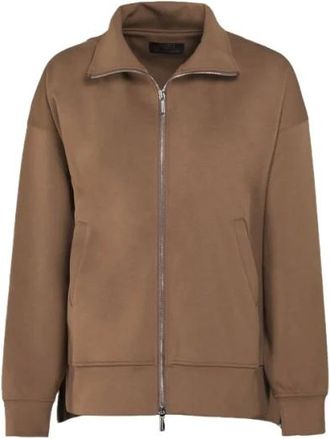 Moorer Femme, Sweatshirts et sweats &agrave; capuche, Brun, Taille: 36 FR SweaT-shirt Contemporain