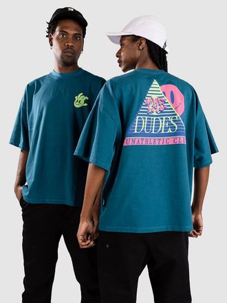 THE DUDES Unathletic Club Back Classic Oversize He T-Shirt deep peacock
