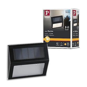 Paulmann 94234 Solar Stufenleuchte/Treppenleuchte LED Au&szlig;enleuchte incl. 1x0,05 Watt Anthrazit Kunststoff 3000 K Warmwei&szlig;