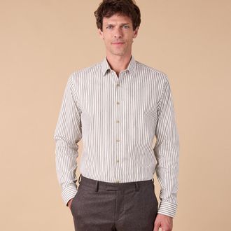 Bexley Simion II - Chemise homme ecru et kaki