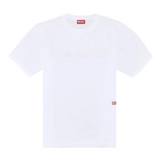 Diesel T-Shirt mit Foto-Print-Logo - - Tops - Herren - Wei&szlig; - M