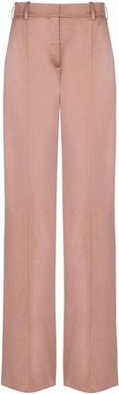 Balmain Femme, Pantalons, Rose, Taille: 36 FR Pantalon droit en satin ajust&eacute;