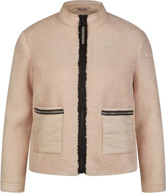 Rabe Femme, Vestes, Beige, Taille: 42 FR Veste Zipp&eacute;e Sherpa
