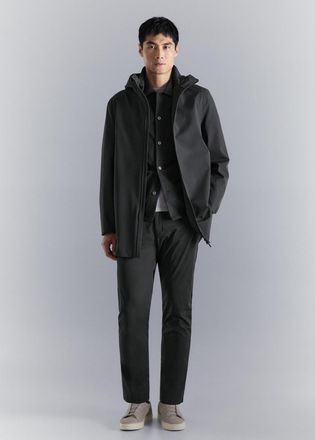 Mango Parka d&eacute;perlante &agrave; poches gris fonc&eacute; - Homme - XXL - MANGO MAN